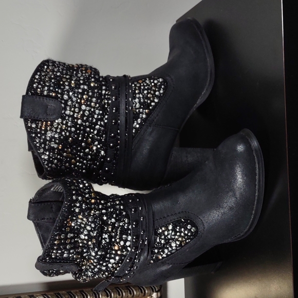Not Rated | Shoes | Not Rated Faux Leather Studded Boots | Poshmark